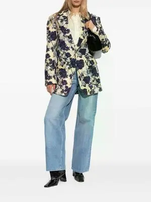 R13 Floral-print Single-breasted Blazer