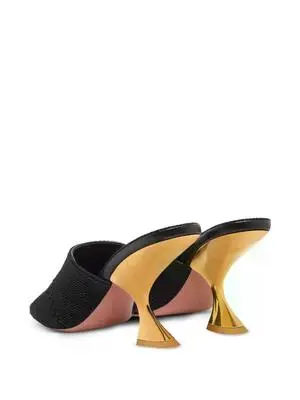 Amina Muaddi 90mm Taylor Textured Mules