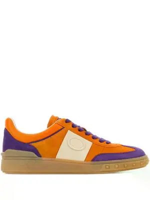 Valentino Garavani Upvillage Suede Leather Sneakers - Orange