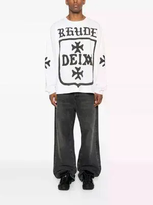 Rhude Logo-print Long-sleeve Sweatshirt