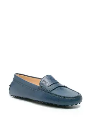 TOD'S Gommino Pebble-grain Leather Loafers