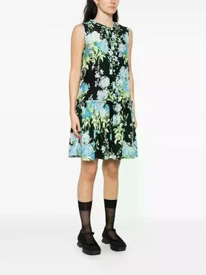 Moschino Floral Ruffled Mini Dress