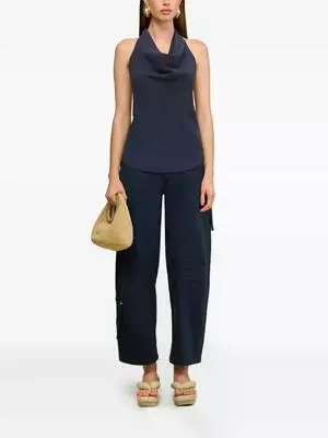Cult Gaia Tapered Cargo Trousers - Blue