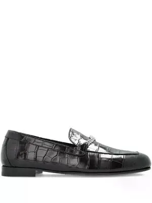 Versace Croc Effect Shoes For Men