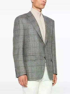 Canali Checked Wool Jacket