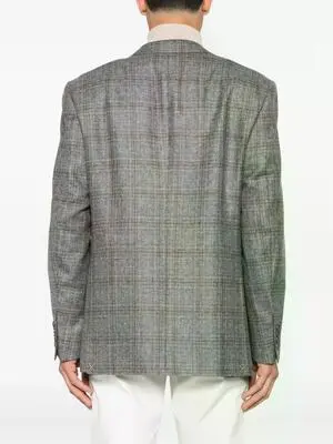 Canali Checked Wool Jacket