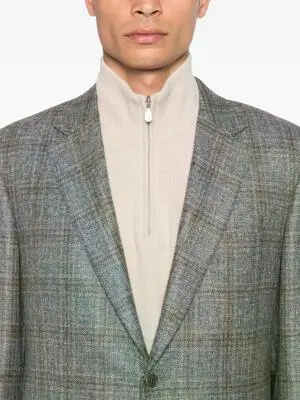 Canali Checked Wool Jacket
