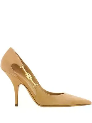 FERRAGAMO 95 Cut-out Buckle Pumps