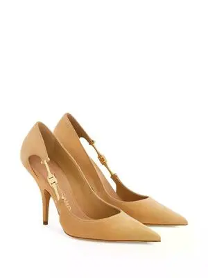 FERRAGAMO 95 Cut-out Buckle Pumps