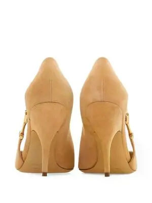FERRAGAMO 95 Cut-out Buckle Pumps