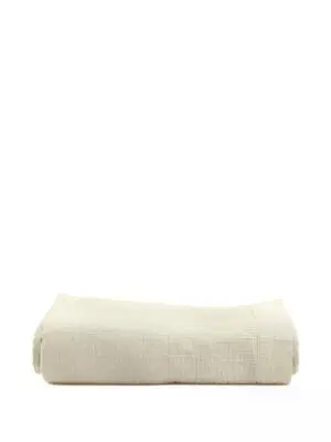 SOCIETY LIMONTA Textured Cotton Throw - Neutrals