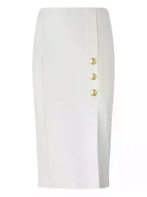 Pinko Pencil Skirt With Gold-tone Buttons