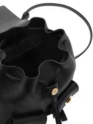 FERRAGAMO Mini Leather Backpack - Black