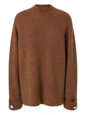 Pinko Ribbed-cuff Panelled Sweater