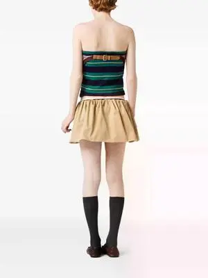 Miu Miu Elasticated-waist Mini Skirt
