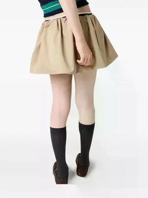 Miu Miu Elasticated-waist Mini Skirt