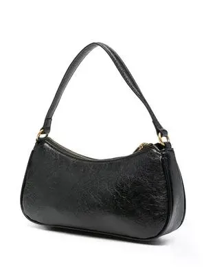 Just Cavalli Snake-buckle Shoulder Bag - Black
