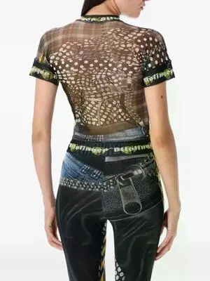 Ottolinger Printed Mesh T-shirt