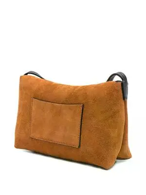 WANDLER Mini Penelope Slouch Suede Bag - Brown