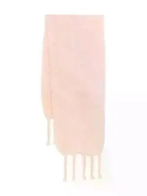 JIL SANDER Logo-patch Scarf - Pink