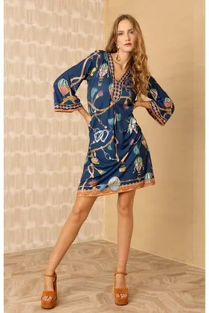 Hale Bob Giuliana Jersey Dress - Black