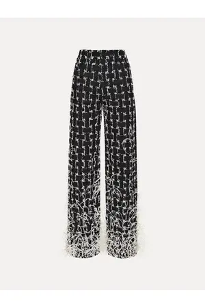 Oscar De La Renta Printed Pants For Women