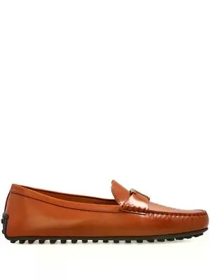 TOD'S T Timeless Leather Loafers - Brown