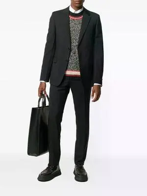 Prada Single Breasted Wool And Mohair Suit