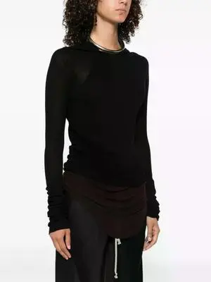 Rick Owens Ribbed-knit Long-sleeve T-shirt