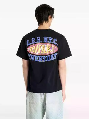 AWAKE NY Oval-logo T-shirt