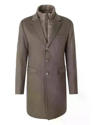 Herno Layered Coat - Neutrals