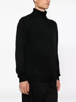 ZANONE Turtleneck Wool Sweater - Black