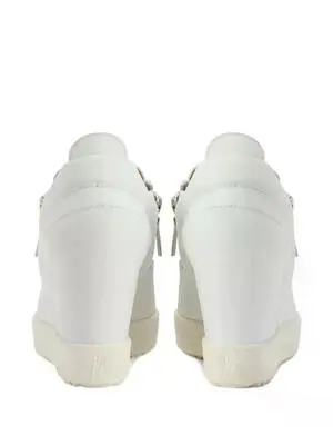 GIUSEPPE ZANOTTI Addy Wedge Zip Sneakers - White