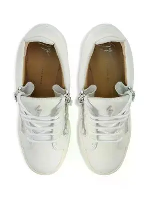 GIUSEPPE ZANOTTI Addy Wedge Zip Sneakers - White