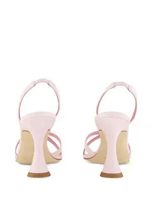 Manolo Blahnik 90mm Ammoursli Slingback Sculpted-heel Sandals