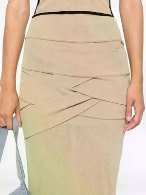 Nanushka Draped-panel Maxi Skirt