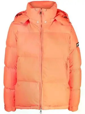 WHITESPACE Logo-patch Padded Jacket - Orange