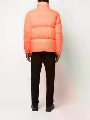 WHITESPACE Logo-patch Padded Jacket - Orange