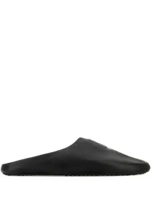 Balenciaga Leather Logo Mules