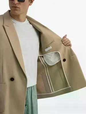DOMAINE DES ARTISTES Double-breasted Patch-pocket Jacket