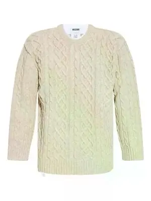 Moschino Cable-knit Virgin Wool Sweater