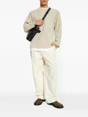 Moschino Cable-knit Virgin Wool Sweater