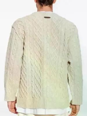 Moschino Cable-knit Virgin Wool Sweater