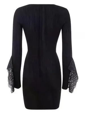 Blumarine Ribbed Mini Dress
