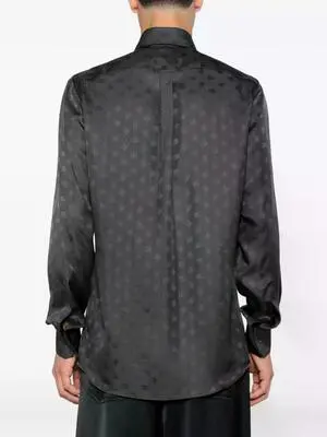 Dolce & Gabbana Logo-pattern Silk Shirt