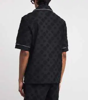 Casablanca Towelling Monogram Shirt - Black