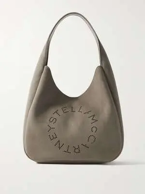 Stella McCartney Perforated Vegan Tote - Sage Green