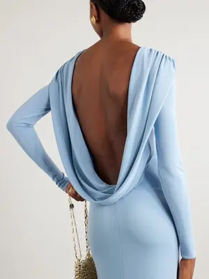 ILKYAZ OZEL The New Arrivals Roisin Open Back Gown