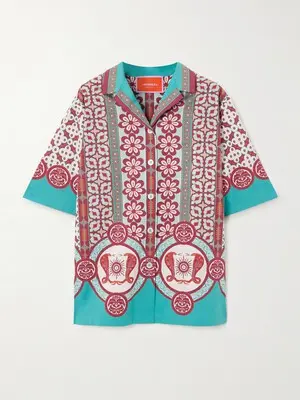 La DoubleJ Printed Cotton-poplin Shirt - Multi