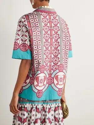 La DoubleJ Printed Cotton-poplin Shirt - Multi